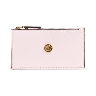 Versace Embl&egrave;me Leder Zip Kartenetui - - Accessories - Damen - Rosa - ONE SIZE