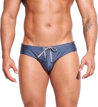 Generic HUIWDP Maillot de bain pour homme Push-up Rainbow Briefs Maillots de bain pour homme Sexy Bikini Short de bain pour homme Planche de surf Plage Surf N