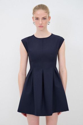 ADL Sommerkleid Plissiertes Minikleid