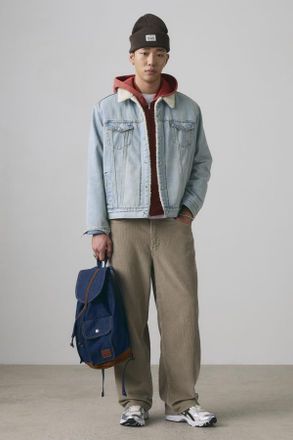 Levi's Veste Trucker Type III Sherpa - Homme - Bleu / Kentucky Blue Sherpa - 2XL