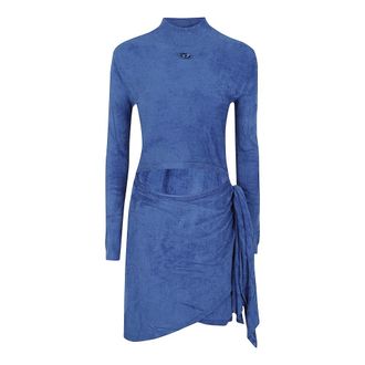 Diesel Blaues Kleid f&uuml;r Frauen Aw25 - - Dresses - Damen - Blau - L