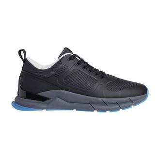 Calvin Klein Schwarze Mesh-Schn&uuml;r-Sneakers - - Shoes - Herren - Schwarzk - 44 EU