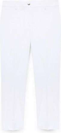 Fiorella Rubino Femme, Pantalons, Blanc, Taille: 38 FR Pantalon capri
