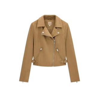Guess Veste Chiodo - Femme - Vestes - Beige - Taille: 40 FR