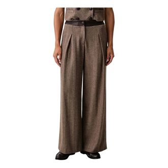 A|X Armani Exchange Pantalon large - Femme - Pantalons - Brun - Taille: 42 FR