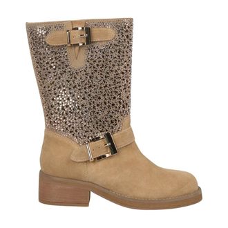 Alma En Pena Alma EN Pena, Femme, Chaussures, Beige, Taille: 41 EU Boucles de bottes ajour&eacute;es