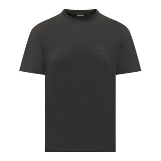 Ermenegildo Zegna Homme, Tops, Noir, Taille: S T-Shirt &agrave; Col Rond