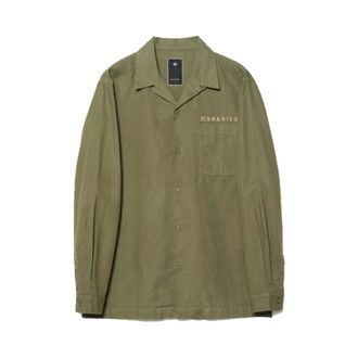 maharishi Cuban Collar Langarmhemd - - Shirts - Herren - Gr&uuml;n - S