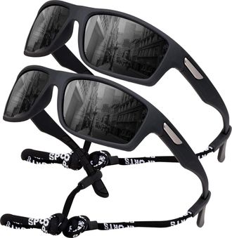 Skyway Polarisierte Sonnenbrille Herren, Sportbrille Fahrradbrille Herren Damen zum Baseball Laufen Radfahren Angeln Golfen UV400-Schutz Sonnenbrille