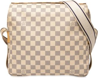 Louis Vuitton Hobo Bags - Damier Azur Naviglio - Gr. unisize - in Wei&szlig; - f&uuml;r Damen