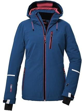 Killtec Ksw 81 WMN Jckt Ski/Veste Fonctionnelle avec Capuche zippée Amovible et Jupe Pare-Neige, Bleu océan, Taille 40 Femmes