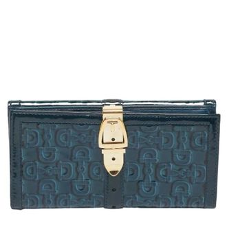 Gucci Portefeuille Continental Pre-owned - Femme - Pre-owned - Bleu - Taille: ONE Size