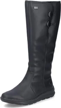 Rieker RiekerTEX Z0090 Bottes classiques pour femme avec semelle souple et imperméable, Noir 00., 37 EU