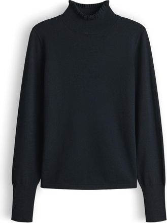 OPUS Damen Pullover | Feinstrickpullover POLLUNA Slim aus weichem Viskose Mix Coal Blue, 36