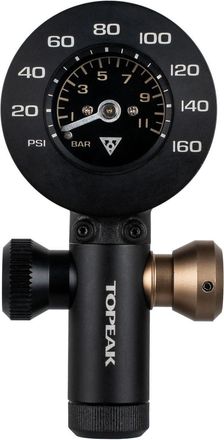 Topeak AirBooster G+ Fahrrad CO2 Kartuschen Pumpe/Luftdruckpr&uuml;fer schwarz