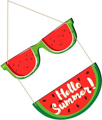 Valiclud Sommer dekoschild Wassermelone Holz Türhänger Wetterfest für Innen Außen Küche Büro Garten Bereich Party Wanddekoration Willkommenstaferl