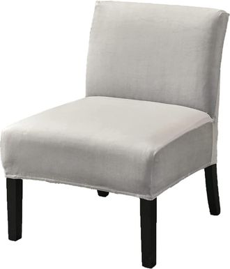 Generic Samt Stuhlh&uuml;lle Ohne Armlehnen, Elastisch & rutschfest - Katzensicherer Sessel&uuml;berzug F&uuml;r Wohnzimmer Und Hotel, Moderner Minimalismus, Maschinenwaschb