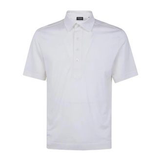 Ermenegildo Zegna Polo Manches Courtes - Homme - Tops - Blanc - Taille: M