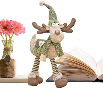 Generic Weihnachtsrentier Dekoration, Kreative Plüschdekoration, Weihnachtsrentier Weihnachtsdekoration, für Zuhause Eingangsbereich Wohnzimmer festliche Anlä