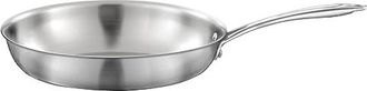 Cuisinox Gourmet - Po&ecirc;le 28 cm inox - Triply - Compatible tous feux dont induction - Acier Inoxydable 18/1 - Finition Satin&eacute;e - Poign&eacute;e Fixe - Sans PFAS, PTFE,