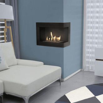 Kratki Wandkamin Bioethanol Eckkaminl DELTA rechts 70 cm T&Uuml;V