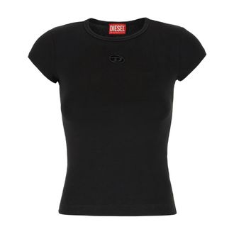 Diesel T-Angie T-Shirt - - Tops - Damen - Schwarzk - L