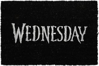 SD toys SD Toys Wednesday Fußmatte Logo schwarz, aus Kokosfaser, Unterseite aus PVC