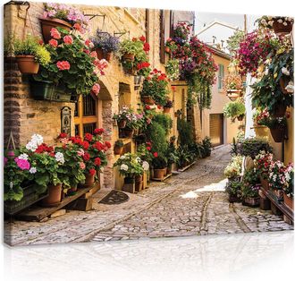 ForWall Leinwand Bilder - Blumen - 80x60 cm Leinwandbilder - Bild auf leinwand - Wandbild XXL gro&szlig; Wandbilder f&uuml;r Wohnzimmer Schlafzimmer Wohnzimmerbilder Mod