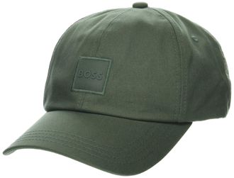 BOSS Herren Baumwoll-Twill-m&uuml;tze mit Quadratischem Logo Baseballkappe, Rucola-Gr&uuml;n, Einheitsgr&ouml;&szlig;e
