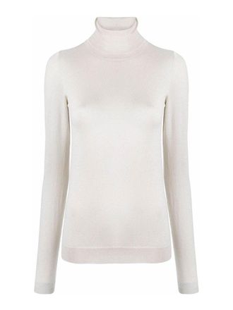 Brunello Cucinelli Pull Col Roulé - Blanc