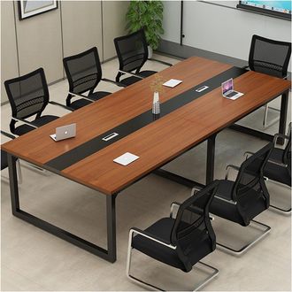 Generic Gro&szlig;er B&uuml;ro-Besprechungstisch, Konferenztisch for 10 Personen, for 8-12 Personen, Metallgestell, verschlei&szlig;fest, geeignet for Gruppenbesprechungen(E,2