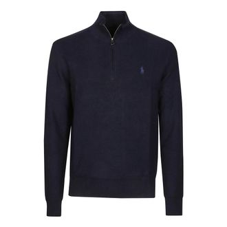 Polo Ralph Lauren Half Zip Sweater - - Knitwear - Herren - Blau - S