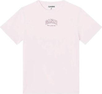 Ganni Femme, Tops, Rose, Taille: 34 FR Essentials Tee