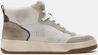 Steve Madden Baskets Finnian pour Femme, Cuir Blanc, 42 EU