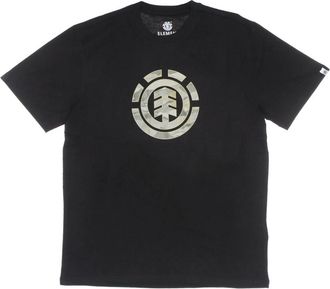 Element Camo Landschaft Tee Schwarz T-Shirt - - Tops - Herren - Schwarzk - S