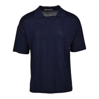 Mauro Grifoni Homme, Tops, Bleu, Taille: XS Polo en Maille