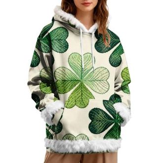 Generic Sweat &agrave; capuche surdimensionn&eacute; pour femme | Sweat &agrave; capuche ample d&eacute;contract&eacute; imprim&eacute; &agrave; manches longues, GN2., XXL