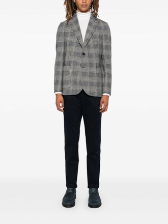 Circolo 1901 Prince of Wales Cotton Blazer - Gray