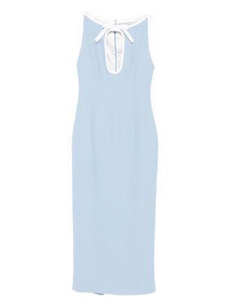 Rowen Rose robe à détail de noeud - Bleu