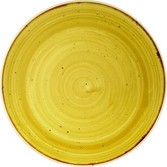 Churchill Stonecast -Coupe Plate Teller- Durchmesser: Ø21,7cm, Farbe wählbar (Mustard Seed)