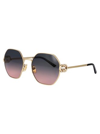 Gucci Womens Sunglasses Gg2046s Gold Metal