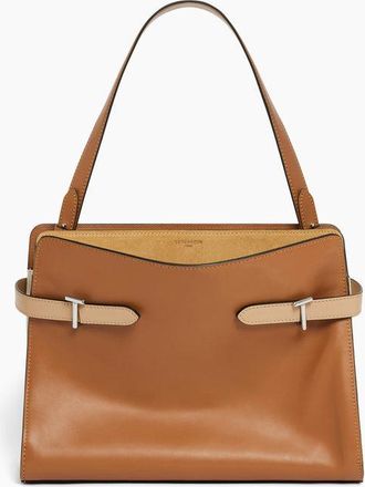 Le Tanneur Sac port&eacute; &eacute;paule grand mod&egrave;le Emie en cuir lisse et nubuck