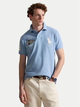 Polo Ralph Lauren Poloshirt 710B21921002 Hellblau Custom Slim Fit