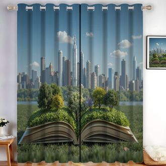 Generic 100% Verdunklungsvorh&auml;nge Grau &Ouml;senschal 2Er Set H 145 X B 140 cm Vorh&auml;nge W&auml;rmeisolierend Thermovorhang K&auml;lteschutz F&uuml;r Schlafzimmer/Wohnzimmer, Mode