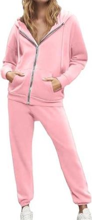 Generic Surv&ecirc;tement complet pour femme, ensemble de v&ecirc;tements de d&eacute;tente, surv&ecirc;tement en polaire, pantalon de jogging, tenues de d&eacute;tente d&eacute;contract&eacute;es, ensemb