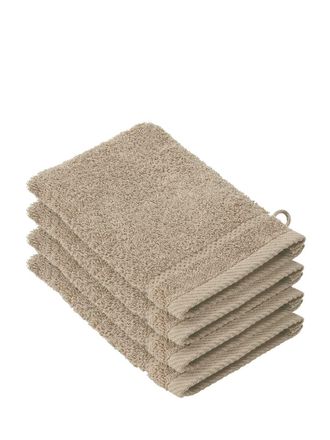 De Witte Lietaer Stephanie Waschhandschuh 4er Set beige 15x21 cm