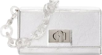 Furla Crossbody Bags - Bloombag Mini Shoulder Bag - Gr. unisize - in Silber - f&uuml;r Damen