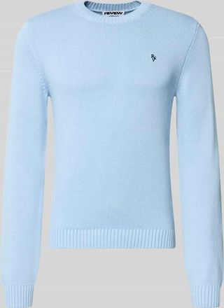 Review Strickpullover mit gerippten Abschl&uuml;ssen