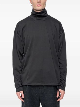 The Viridi-Anne Sweatshirt mit Rollkragen - Schwarz