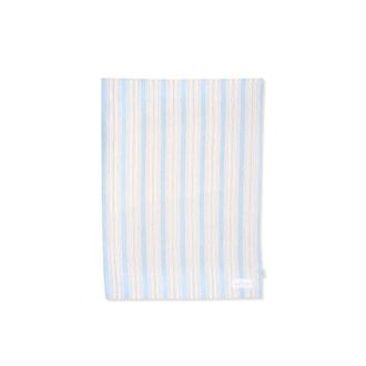 Green Gate Geschirrtuch K&uuml;chentuch mit Streifen bedruckt in hellblau SCHWARZ Baumwolle H 50 cm